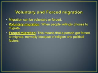 Population movements | PPTX