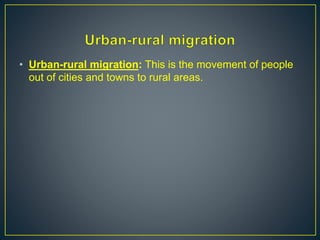 Population movements | PPTX
