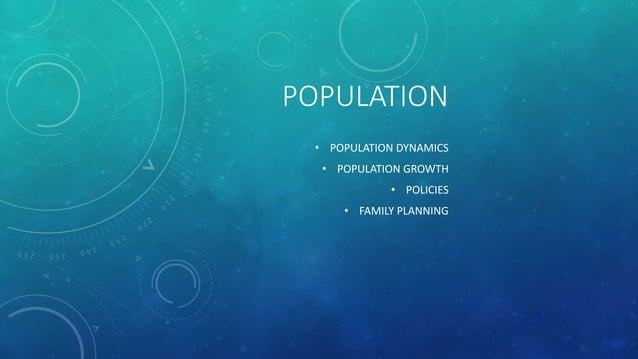 Population notes | PPT