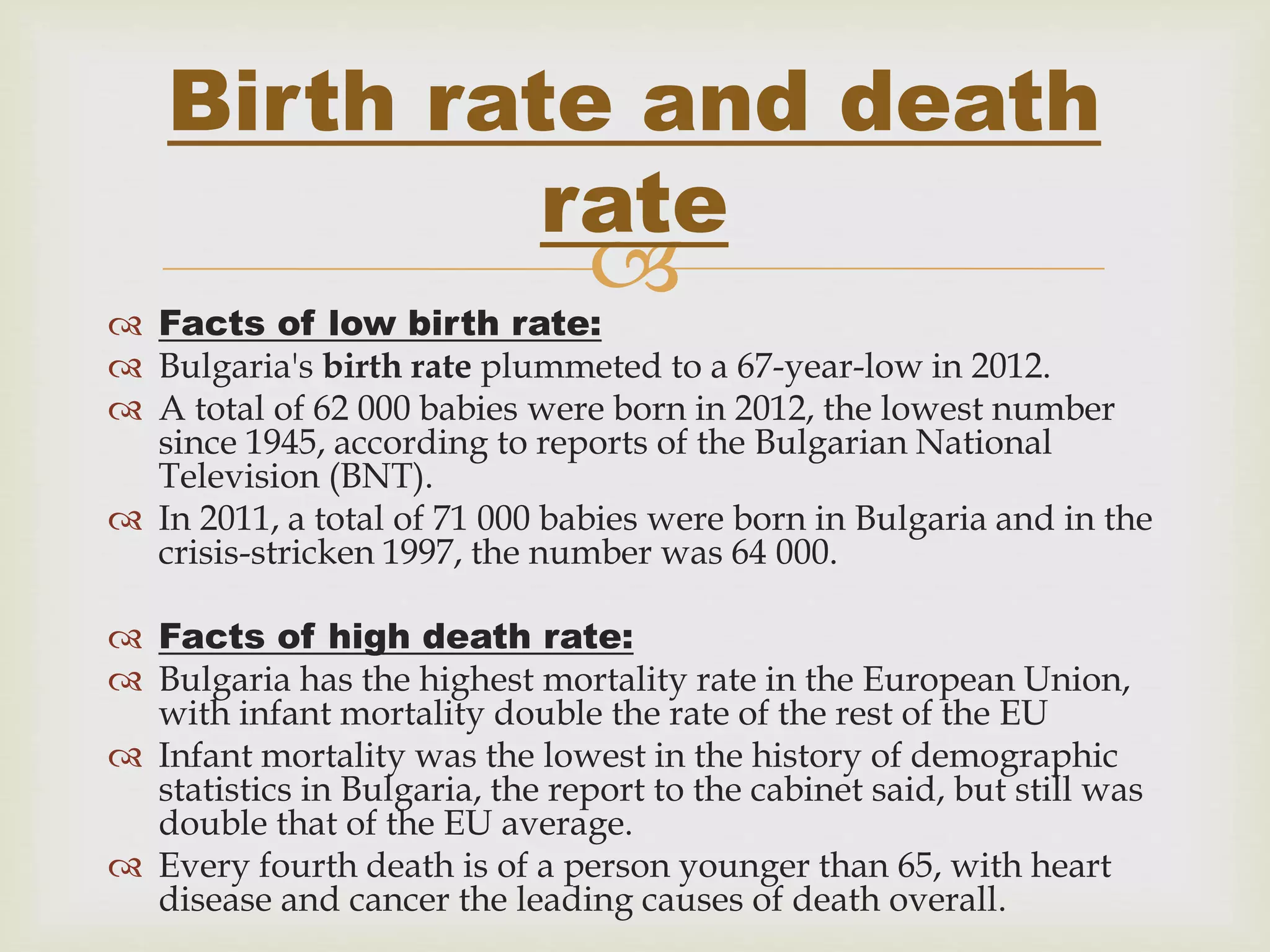 Population of bulgaria mejorado | PPTX