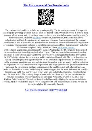 Population Of India Essay | PDF