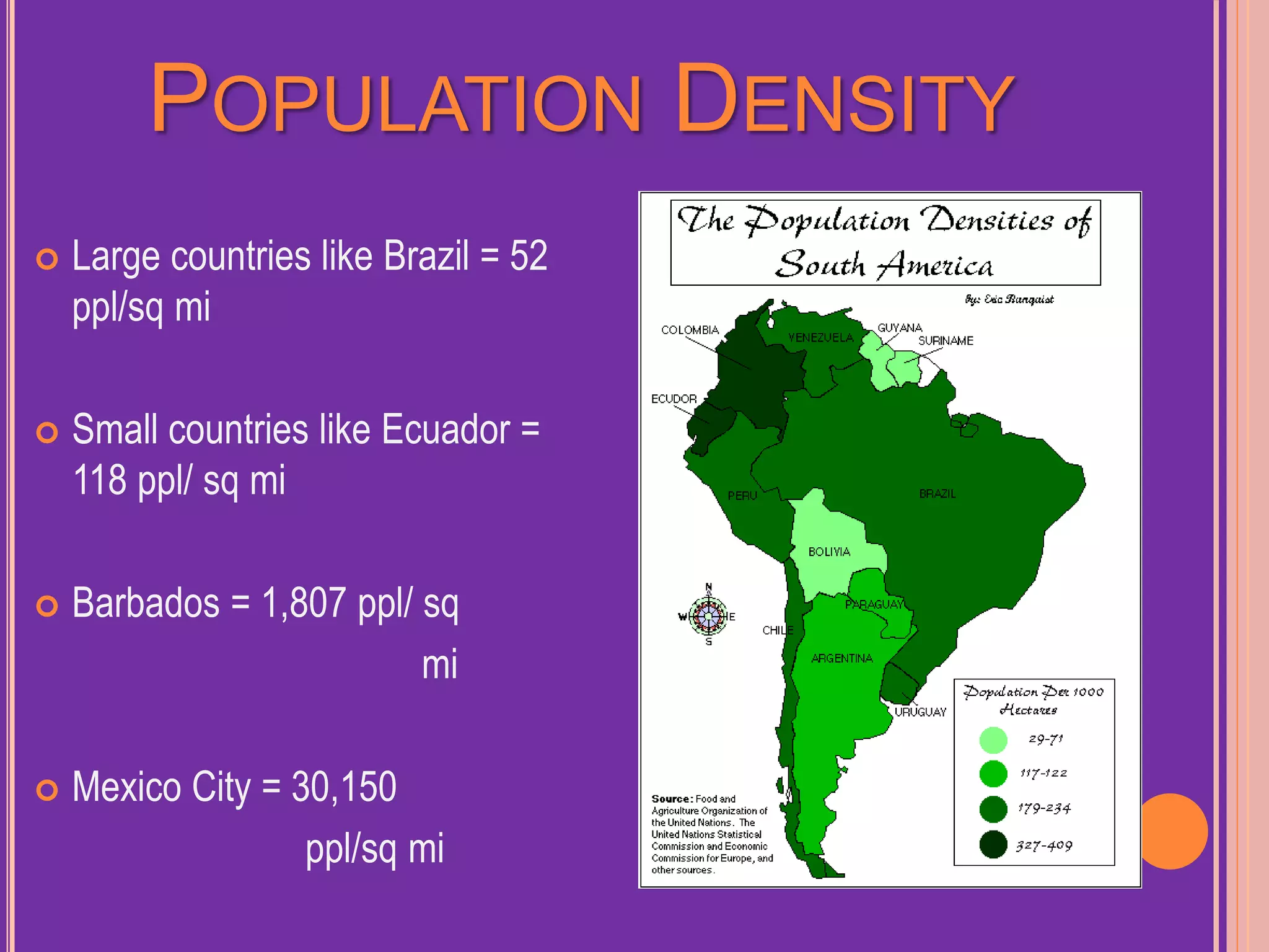 Population Patterns of Latin America 9.1 | PPT