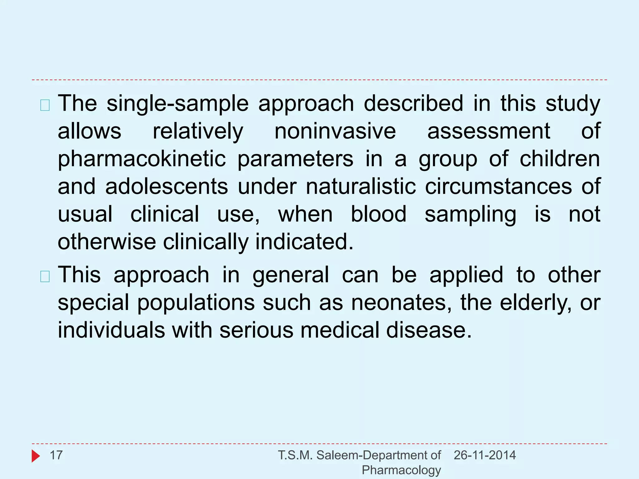 Population pharmacokinetics | PPTX