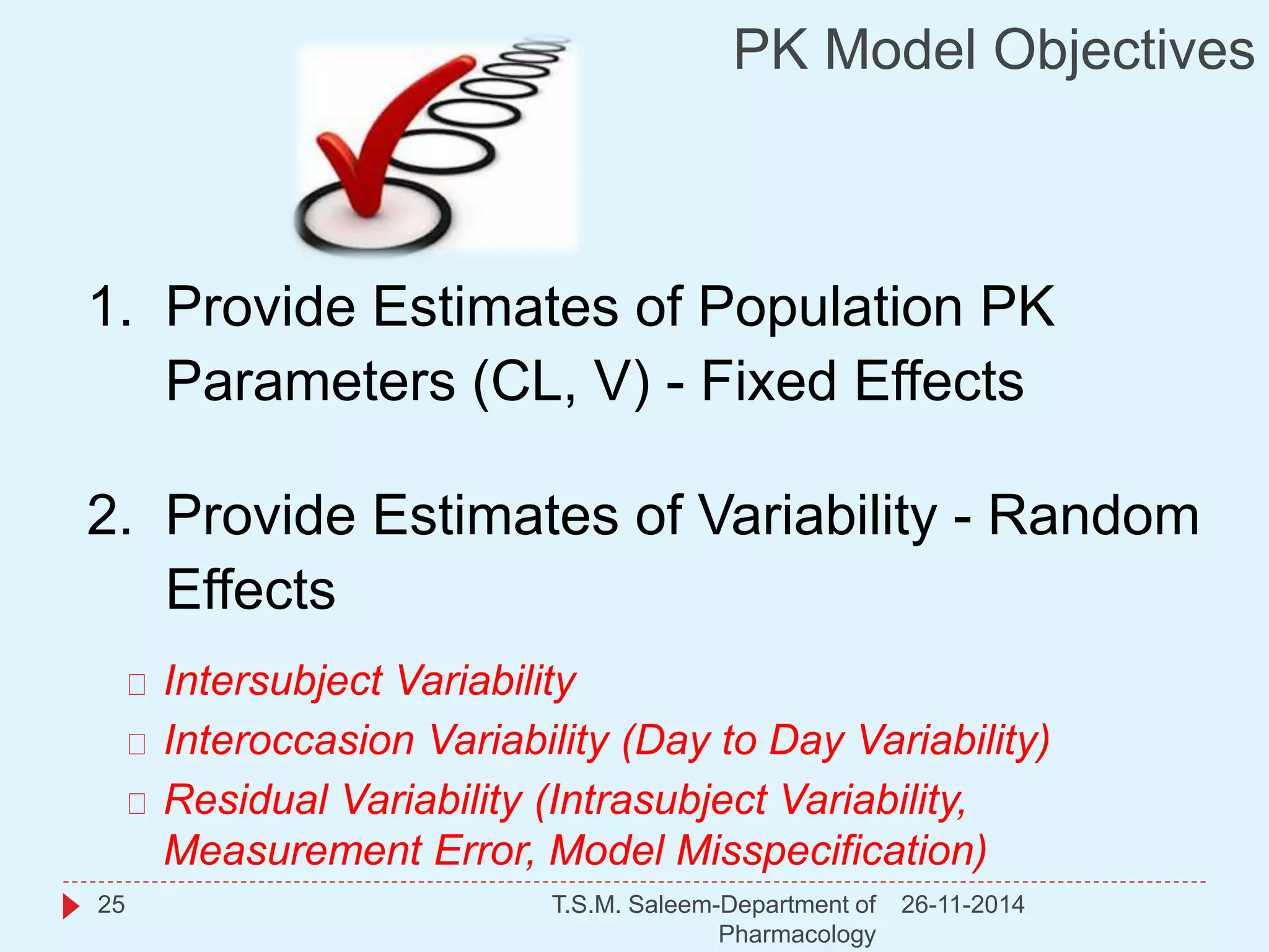 Population pharmacokinetics | PPTX
