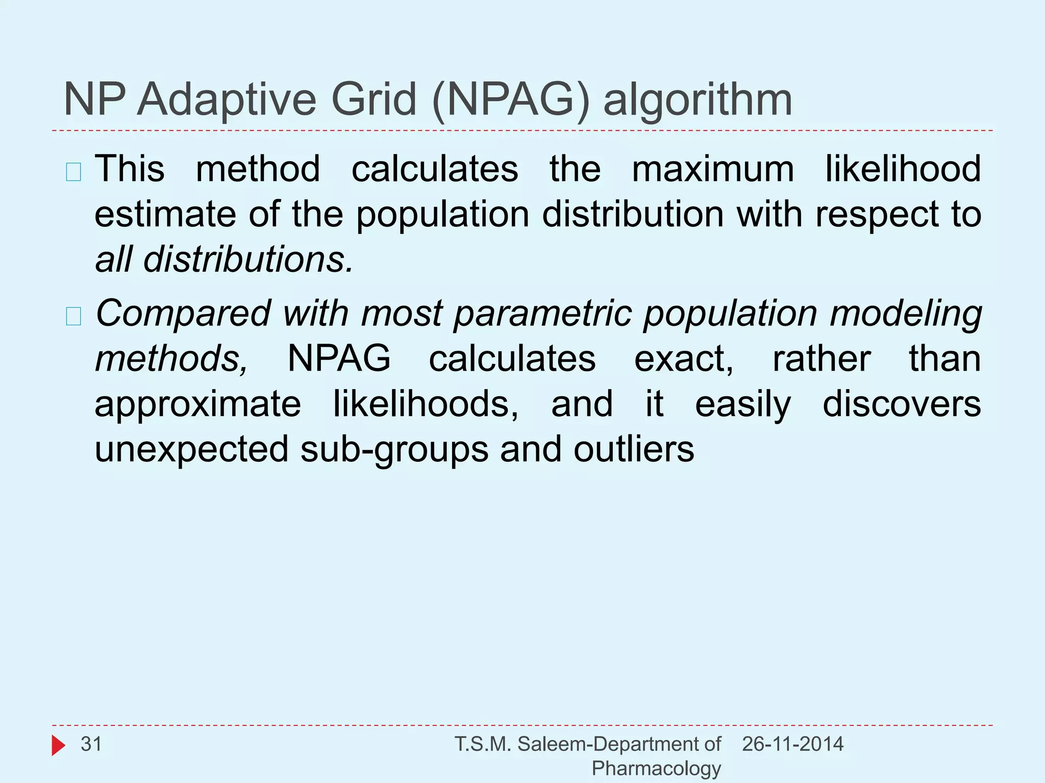 Population pharmacokinetics | PPTX
