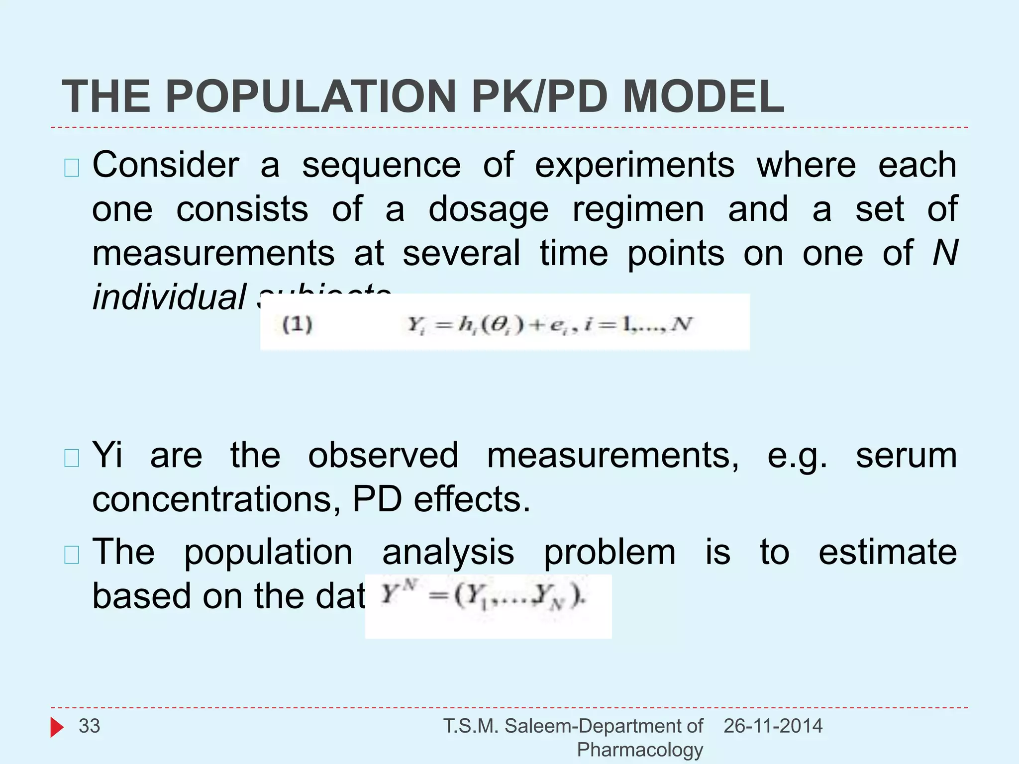Population pharmacokinetics | PPTX