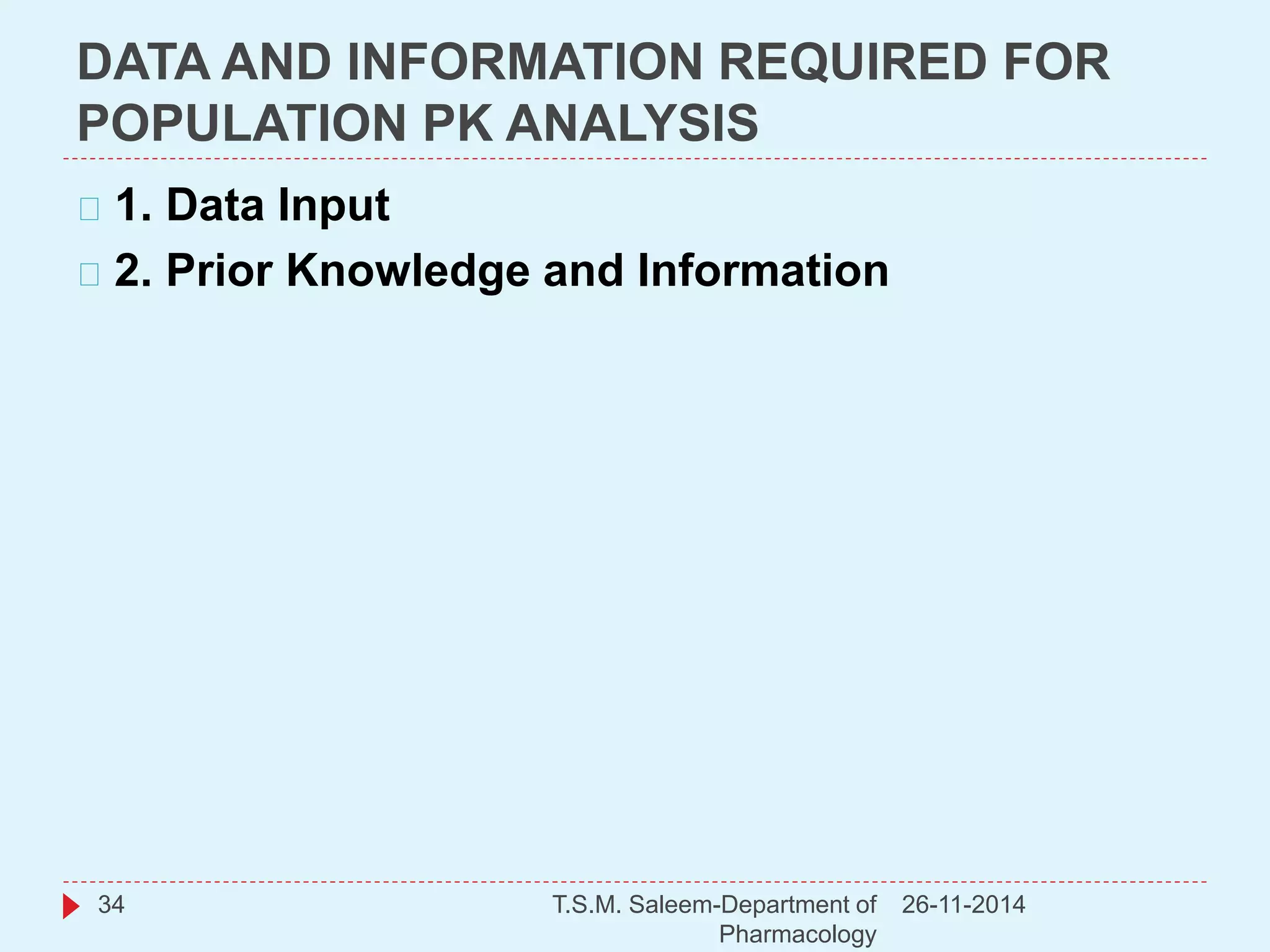 Population pharmacokinetics | PPTX
