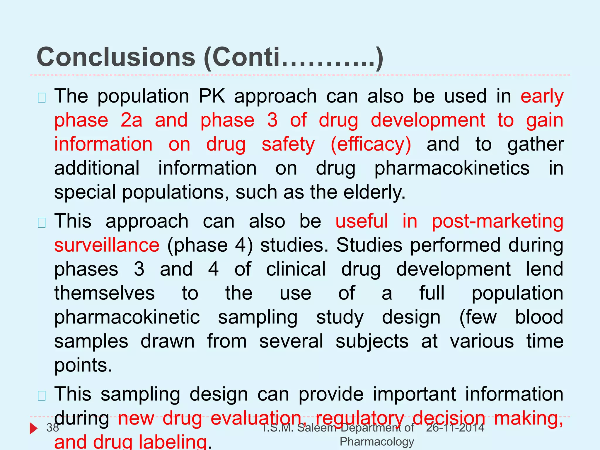 Population pharmacokinetics | PPTX