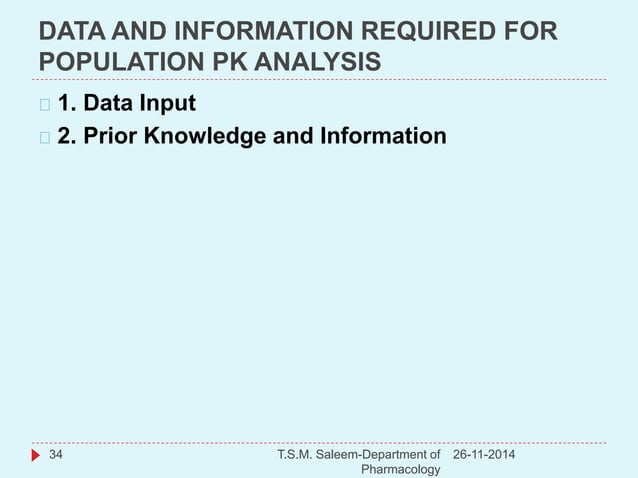 Population pharmacokinetics | PPTX