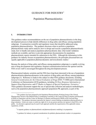 Population_Pharmacokinetics and its effects | PDF