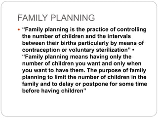 POPULATION PLANNING + family planning+ population control.pptx