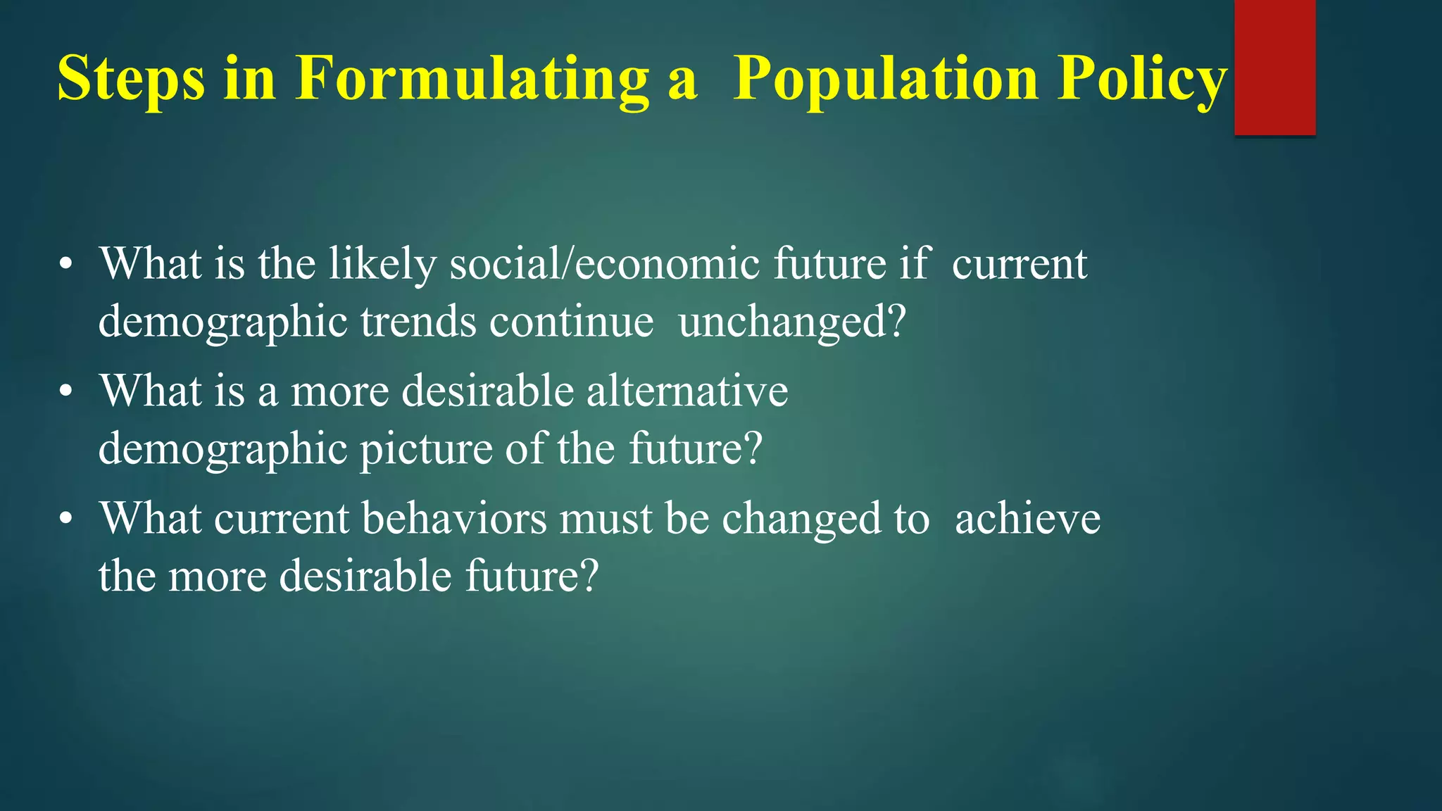Population policies of develovping countries [autosaved] | PPTX