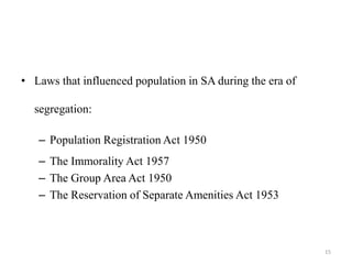 Population policies of south africa | PPTX