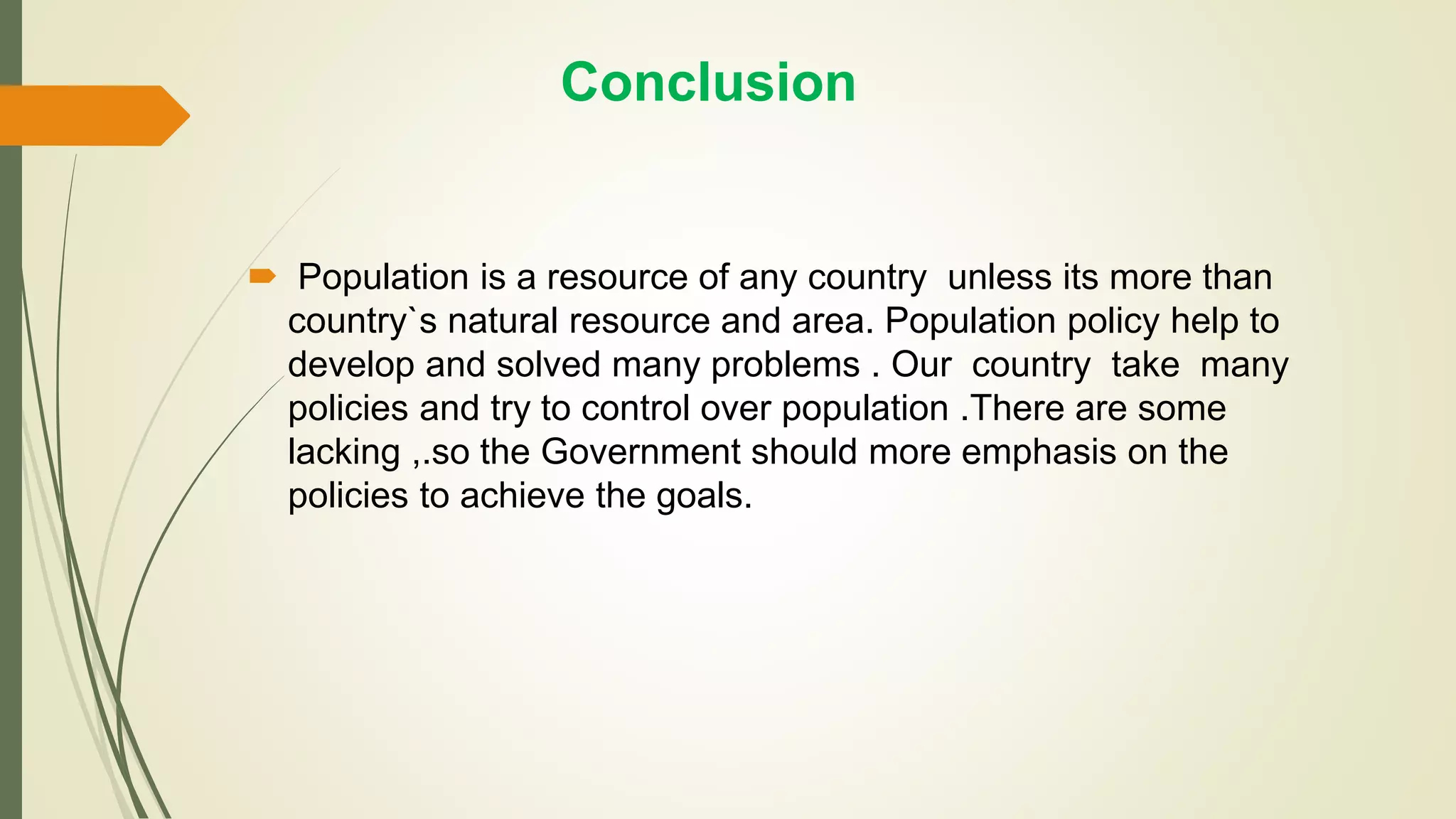 Population policy of Bangladesh | PPTX