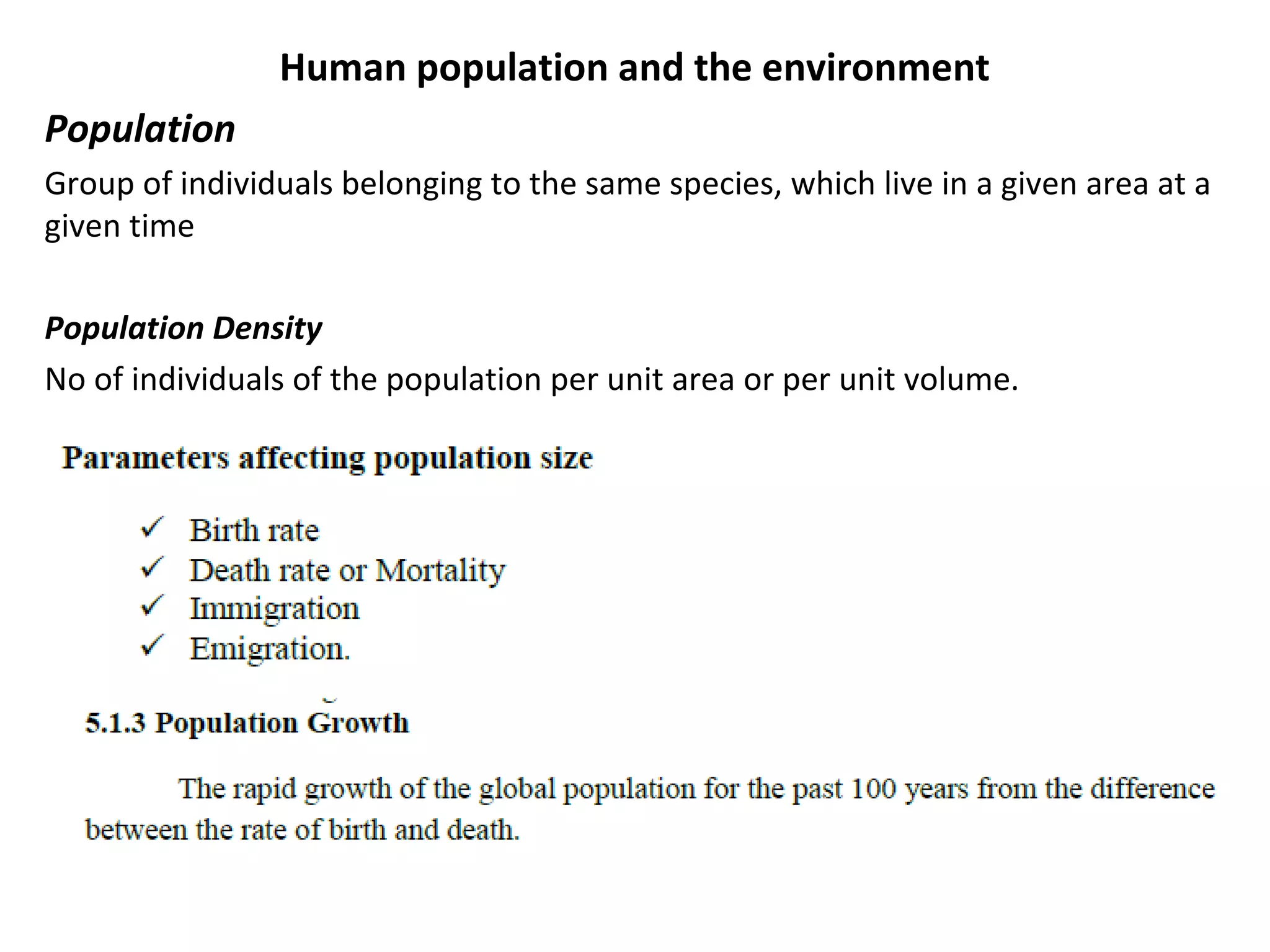 Population ppt | PPT | Environment | Science