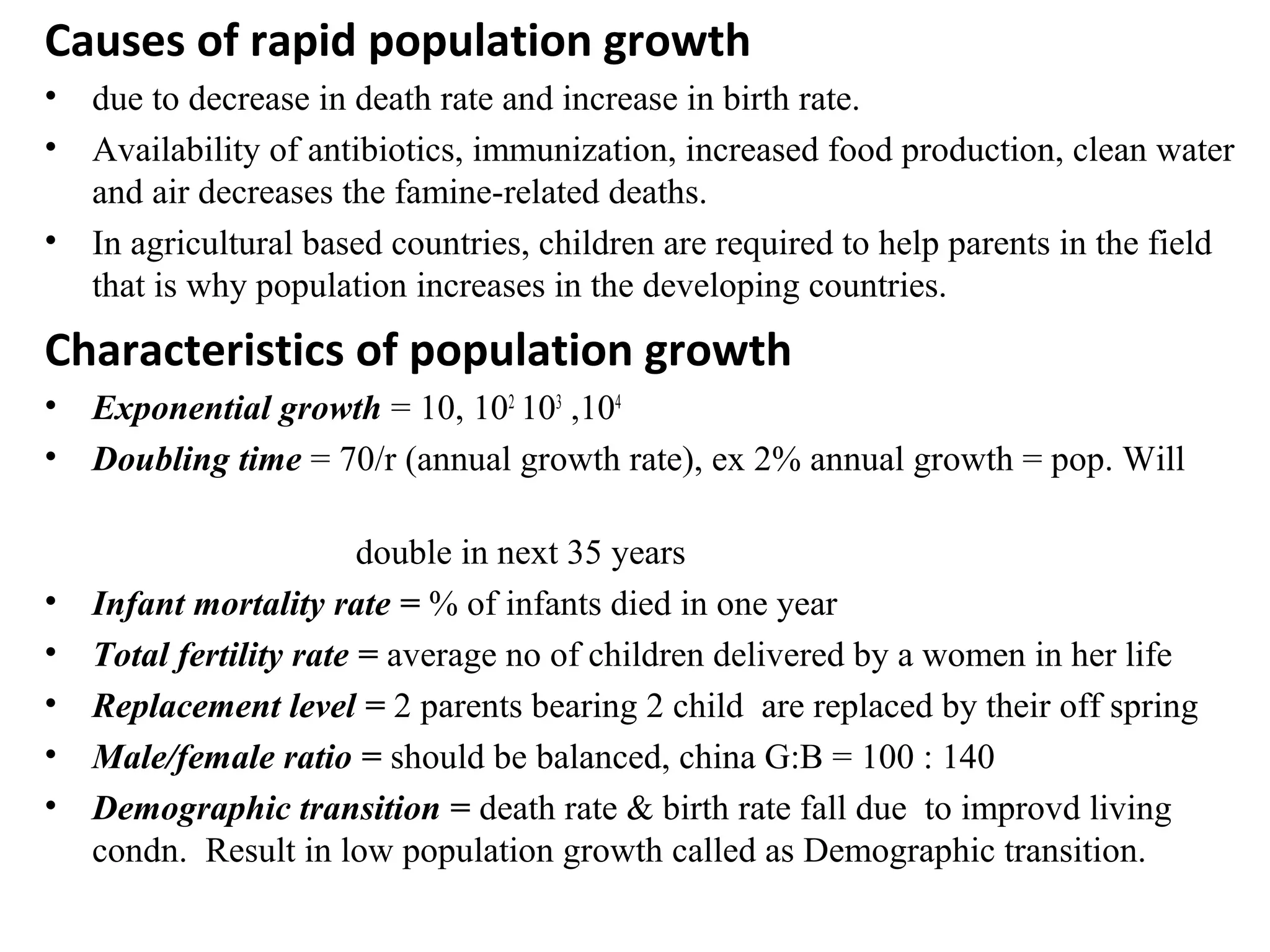Population Ppt Ppt Environment Science