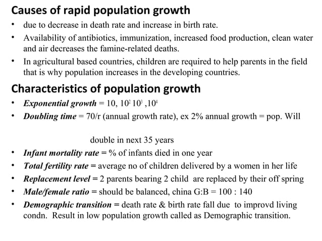 Population ppt | PPT | Environment | Science