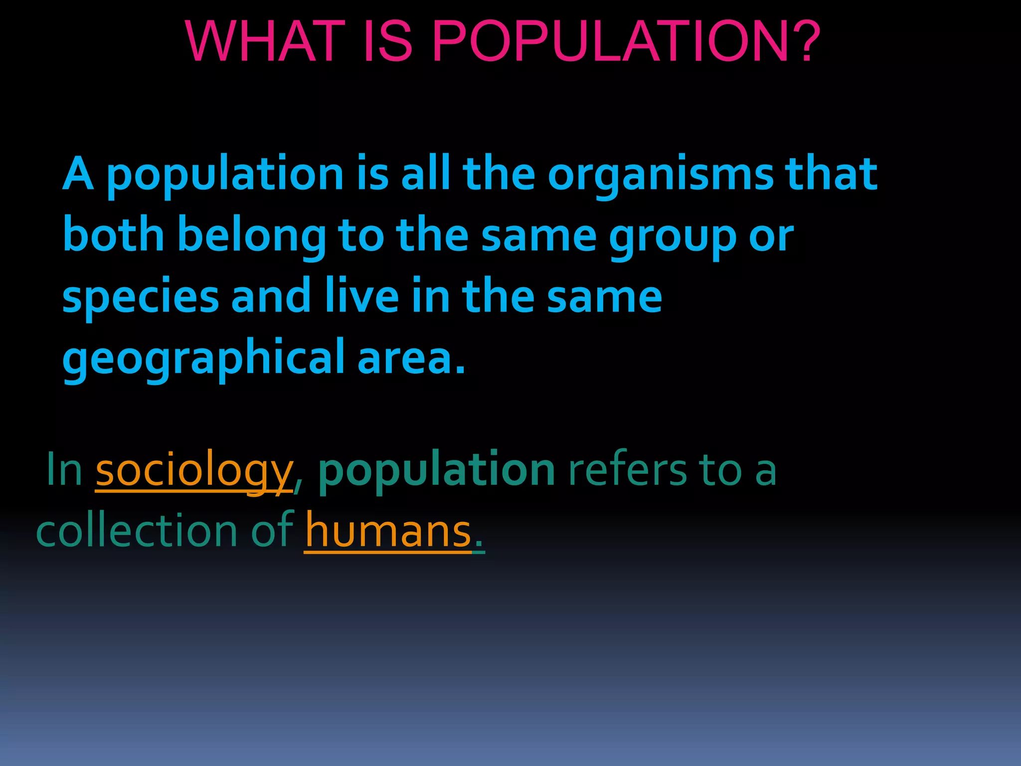 Best Population PPT | PPTX