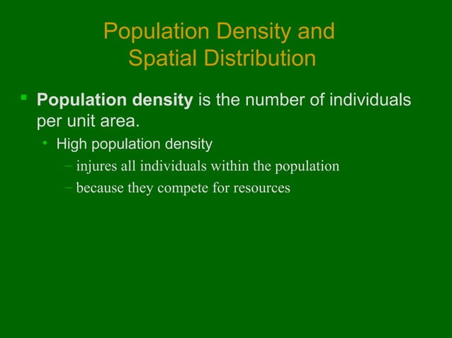 Population Principles Lecture 5 Ppt Biological Sciences Science