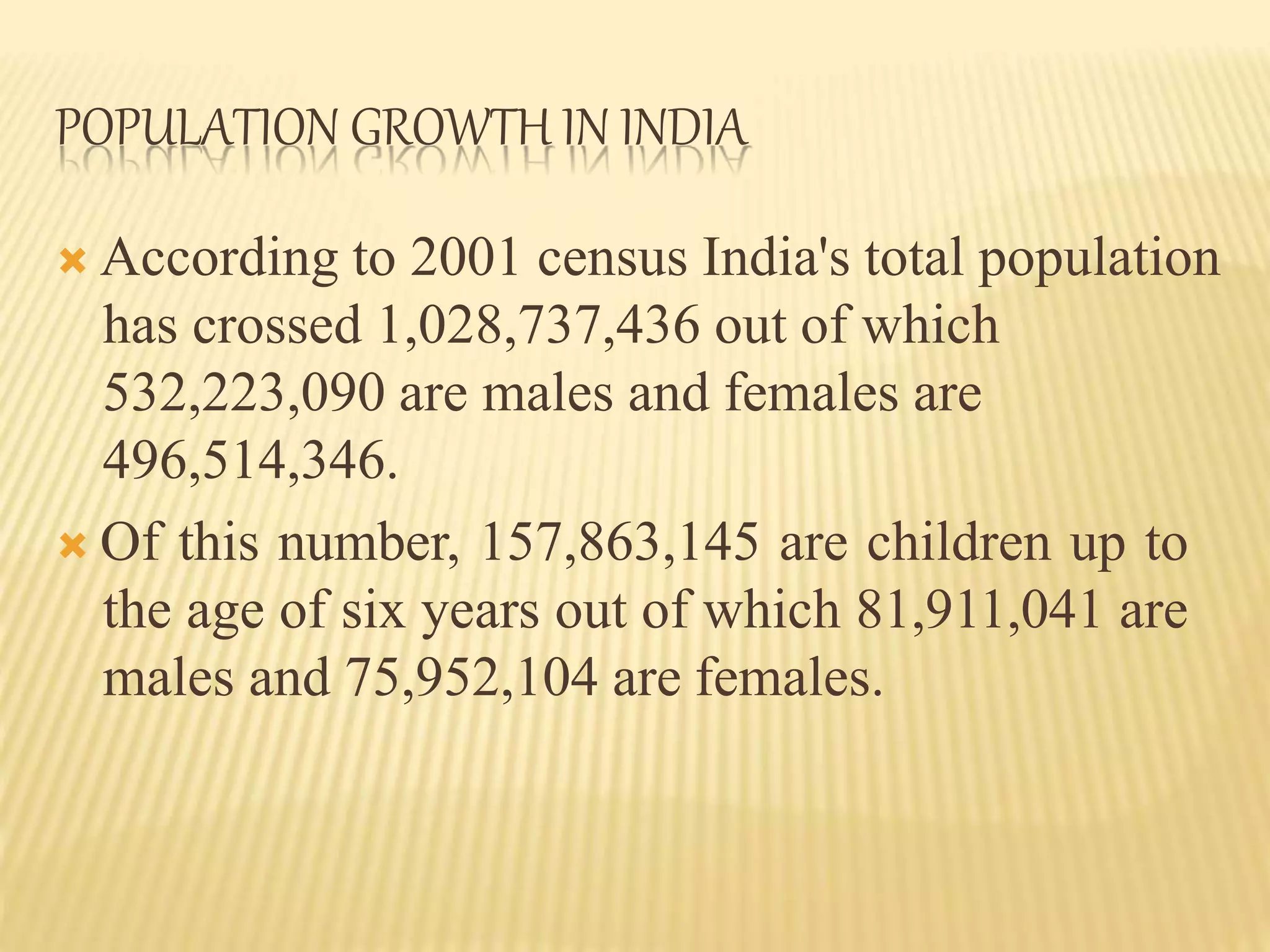 Population problem in india | PPTX