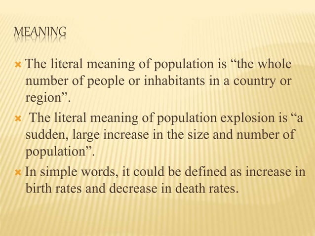 Population problem in india | PPTX | Reproductive Health | Diseases and ...