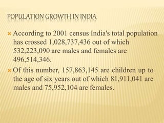 Population problem in india | PPTX