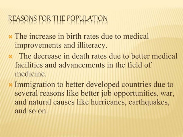 Population problem in india | PPTX | Reproductive Health | Diseases and ...