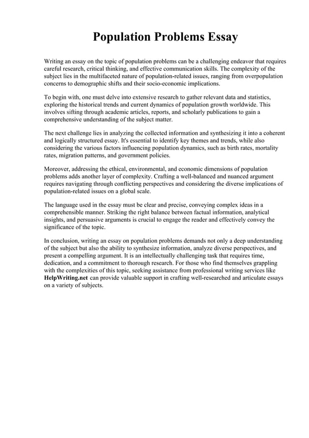 Population Problems Essay.pdf
