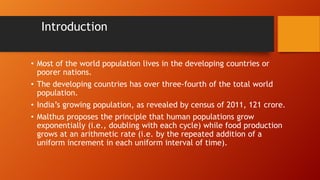 Population problems of india upd | PDF