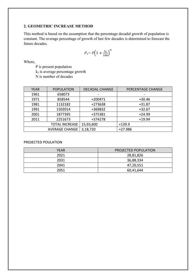 Population Projection of Khordha District, ODISHA 2021-51 | PDF