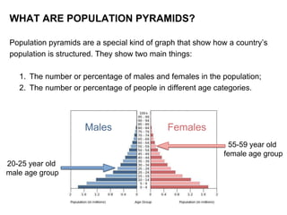 Year 7 Geography Population Pyramids | PPTX