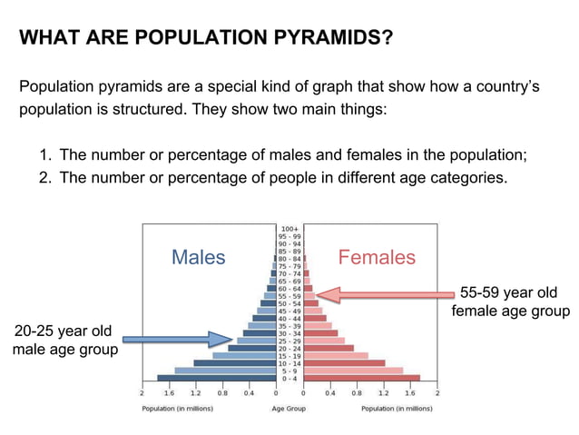 Year 7 Geography Population Pyramids | PPTX