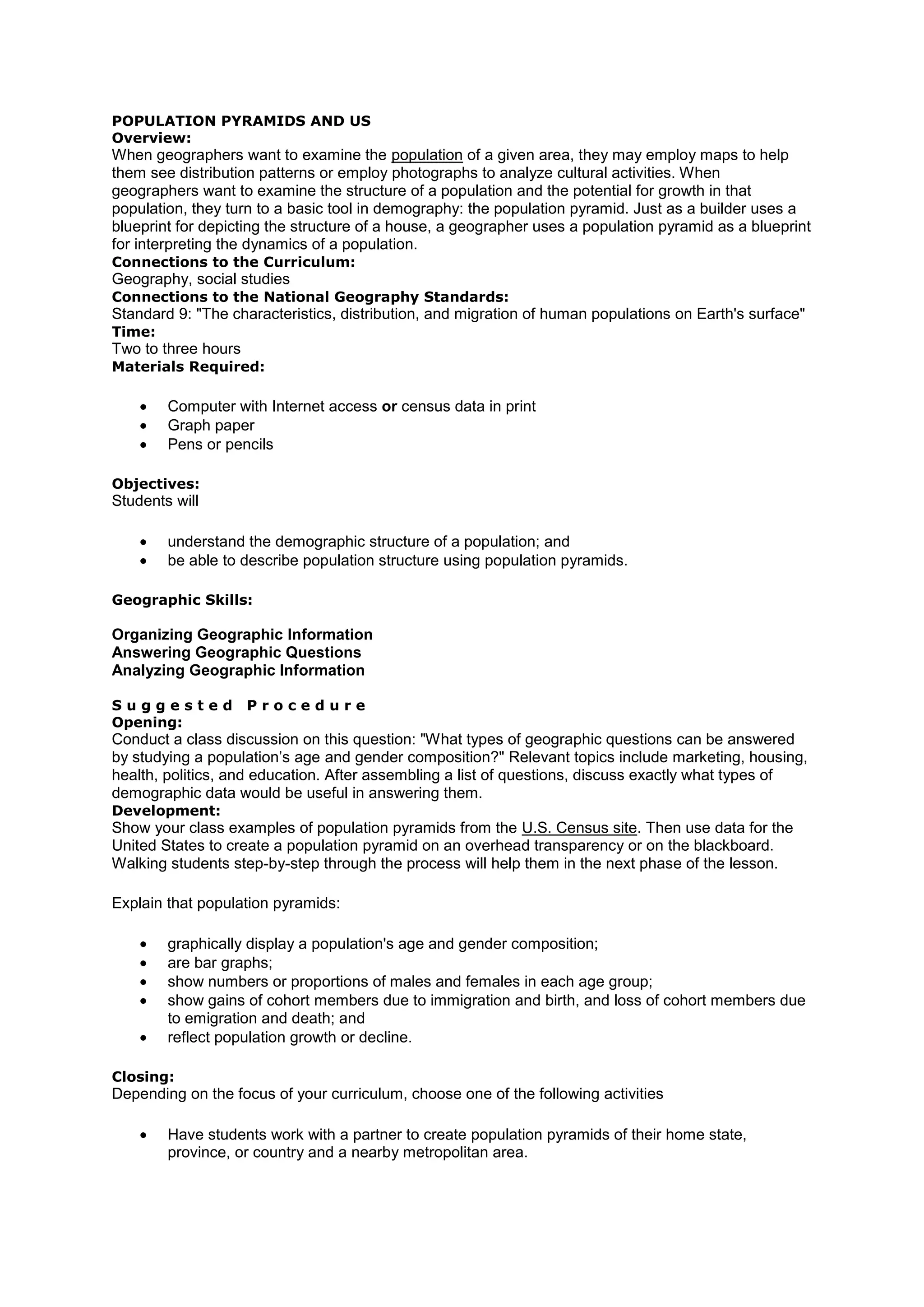 Population pyramids and us | DOCX