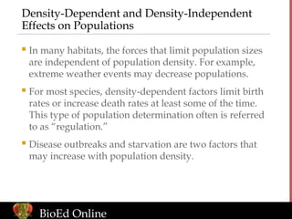 Population regulation dependent and indepedent.ppt