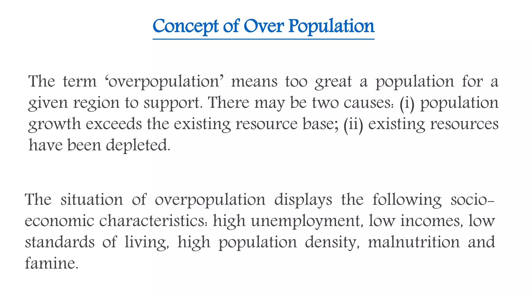 Population Resource relationship | PPTX