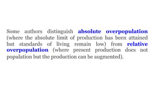 Population Resource relationship | PPTX