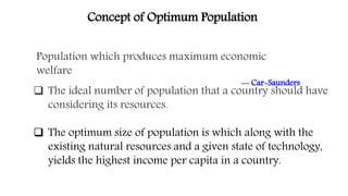 Population Resource relationship | PPTX