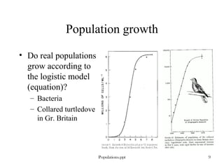 Populations | PPT | Biological Sciences | Science