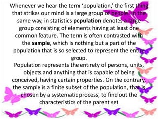 Population and Sample | PPSX