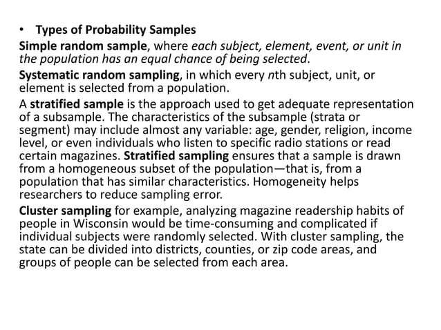 Population &Sample | PPT