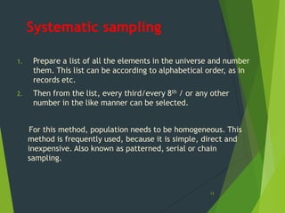Population & sample lecture | PPT
