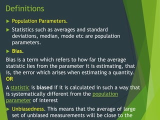 Population & sample lecture 04 | PPTX