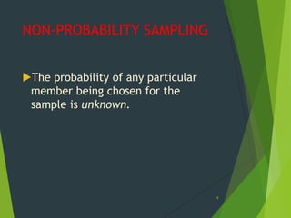 Population & sample lecture 04 | PPTX