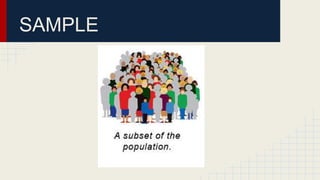 Population, samples & sample size | PPTX