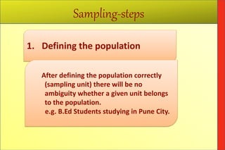 Population & Sampling by Dr. Neha Deo | PPTX | Science