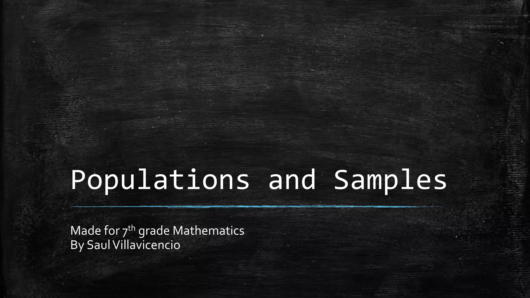 Populations and Samples | PPTX | Education