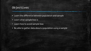 Populations and Samples | PPTX