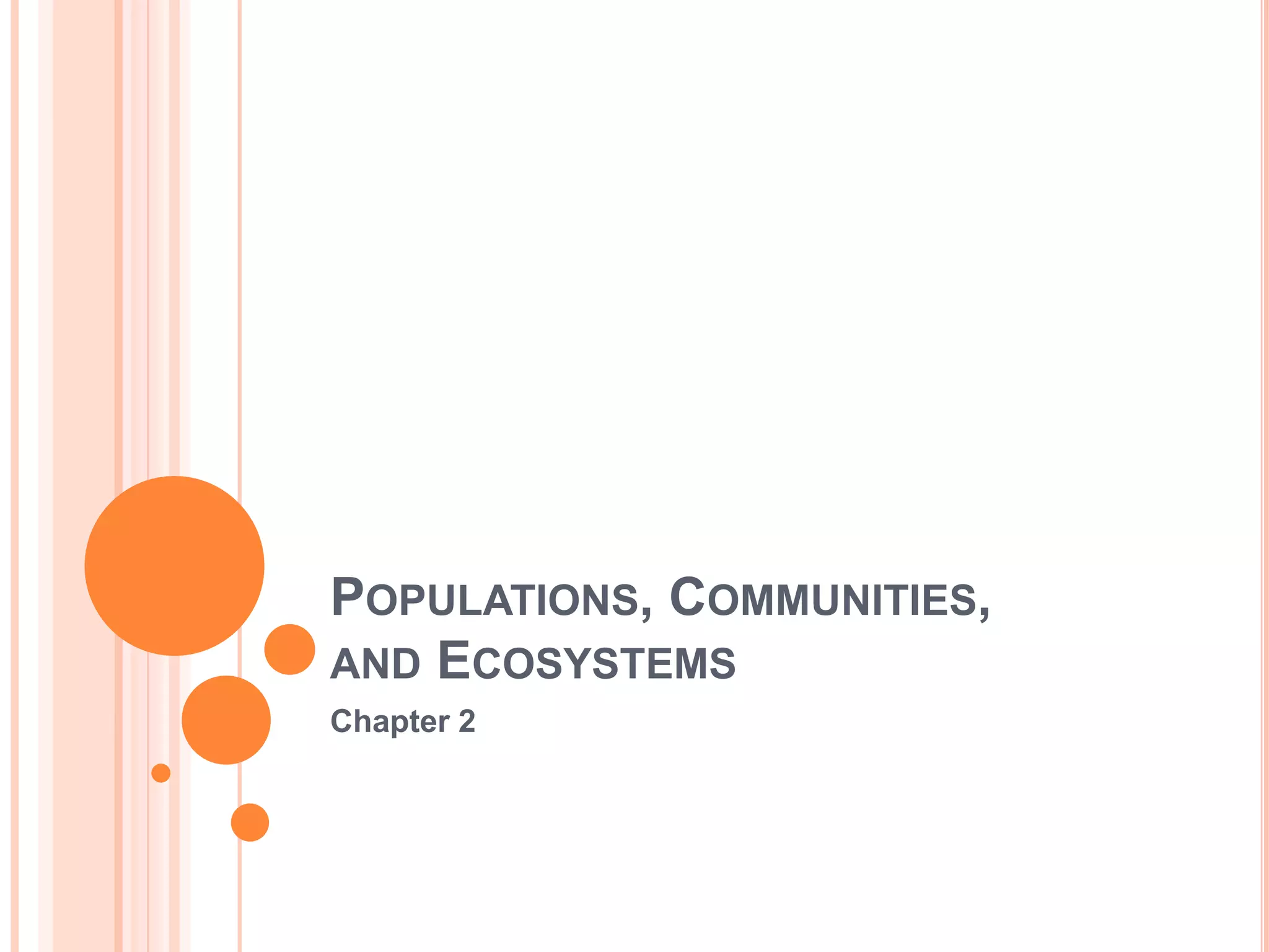 Populations Communities And Ecosystems | PPTX