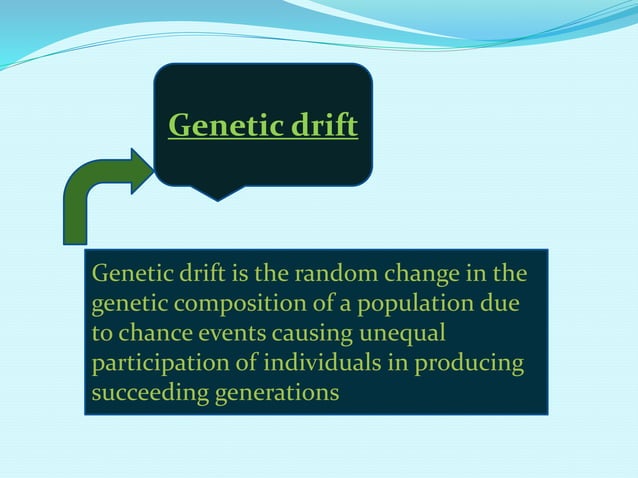 Population size and genetic drift | PPTX | Biological Sciences | Science