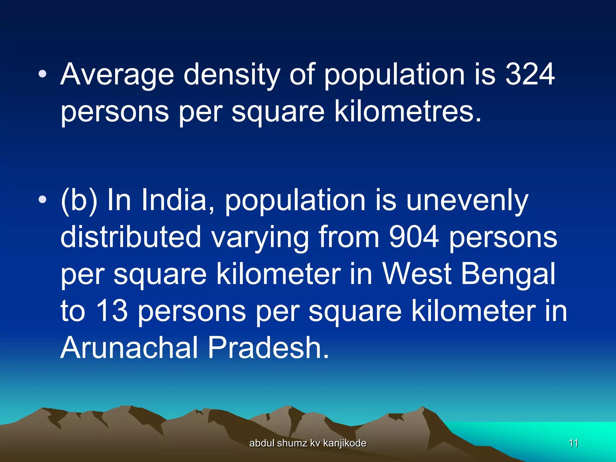 Population, size & growth, class 9 cbse | PDF